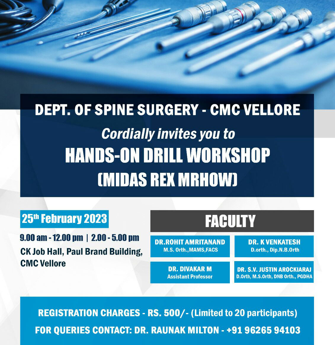 Department of Spine Surgery CMC Vellore